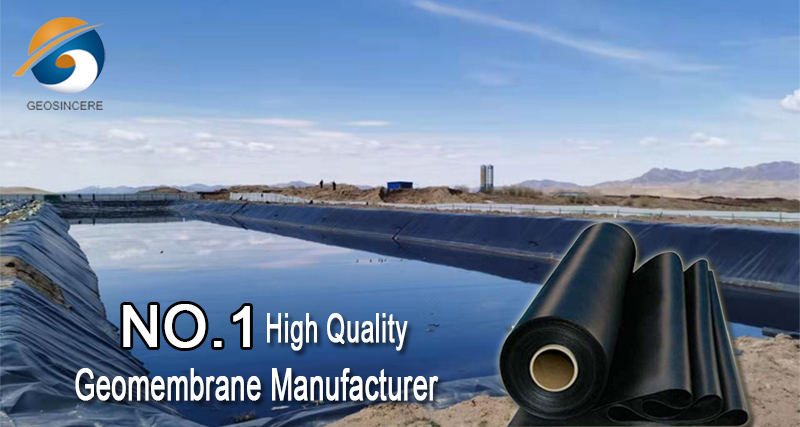 HDPE Reinforced Polyethylene Geomembrane for Dam Project Manufacturer ...